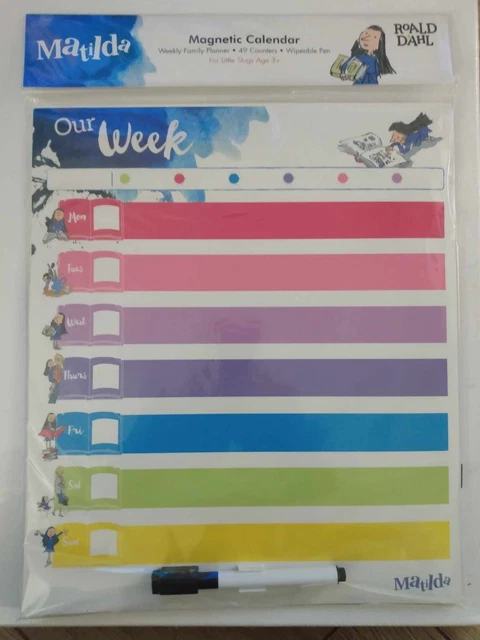 ROALD DAHL - MATILDA - calendario magnetico EUR 11,69 - PicClick IT