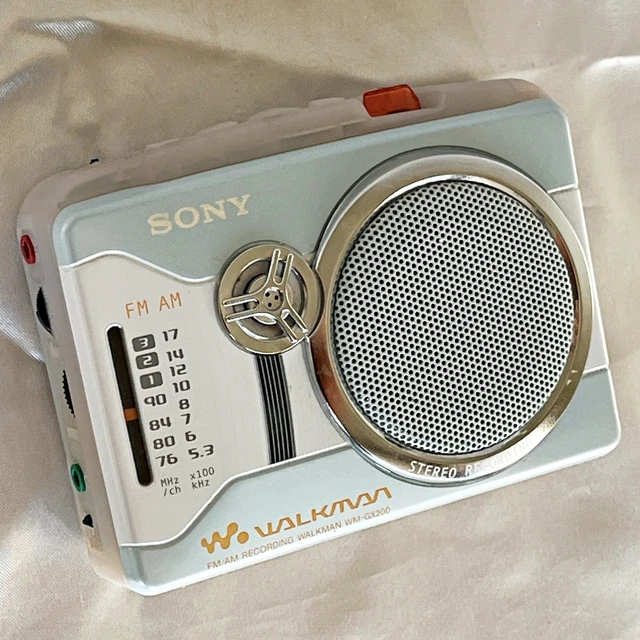 SONY WM-GX200 2000 Radio Recording Walkman Cassette Player From Japan ...