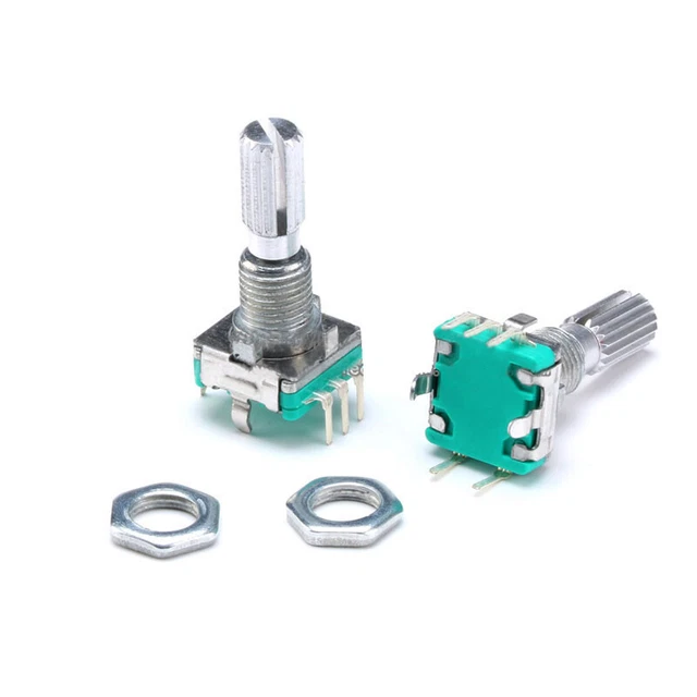 ROTARY SHAFT ENCODER EC16 3Pin Audio Digital Potentiometer With Push ...