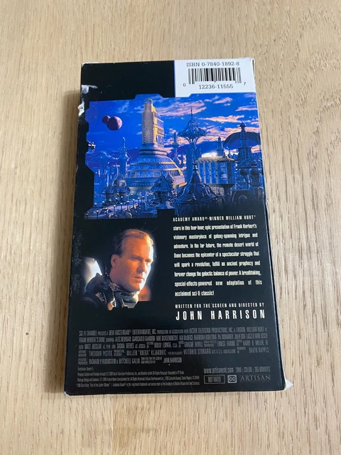 FRANK HERBERT’S DUNE (VHS, 2000) William Hurt Sci-Fi Space Travel Alien ...