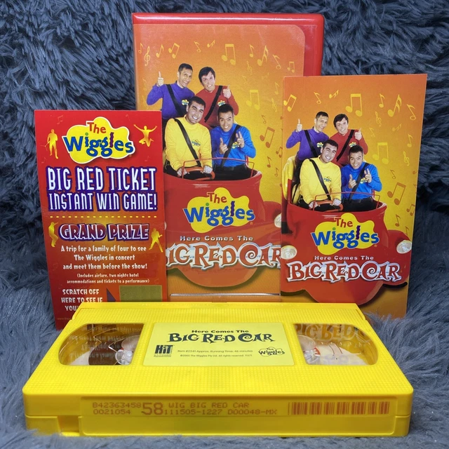THE WIGGLES HERE Comes the Big Red Car VHS Tape Red Clamshell Rare Kids ...