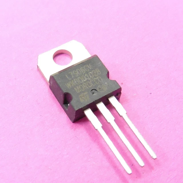 6V 1.5A L7906CV Negative Linear Voltage Regulator IC TO-220 STMicroelectronics £3.34 - PicClick UK