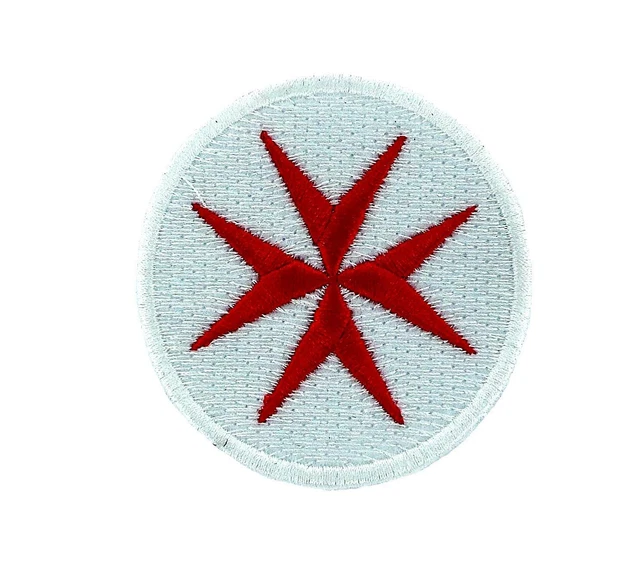 PATCH EMBROIDERY BACKPACK Flag Templar Cross Crusade White Infidel £2. ...