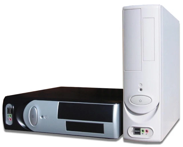 MICRO ATX SLIM desktop PC Case, Computer Chassis. Black/Beige/Red/Blue ...