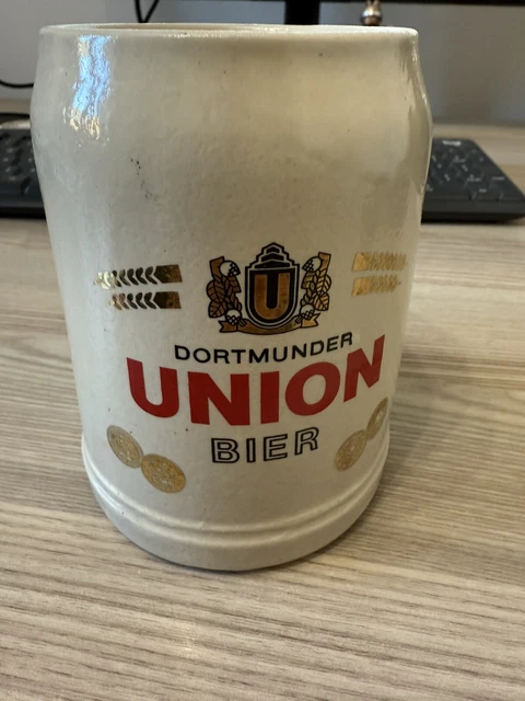 VINTAGE GERMAN CERAMIC Beer - Dortmunder Union Bier - 5" tall £10.00 - PicClick UK