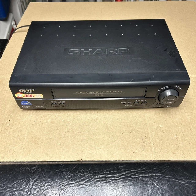 SHARP VC-A588U VCR VHS Cassette Recorder Remote High Speed Rewind ...