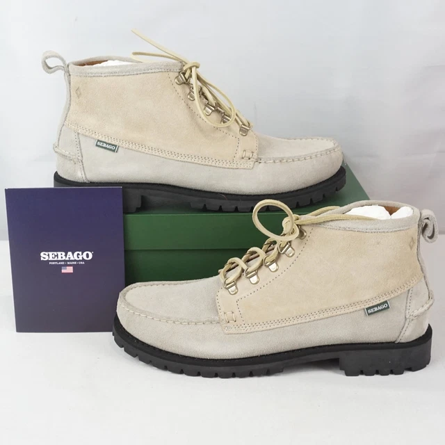 SEBAGO CAMPSIDES X HIP Deer Suede HS Boots in Off White Mens Size 12.5 ...
