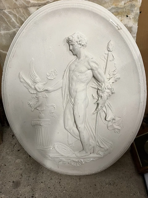 LARGE VINTAGE NEOCLASSICAL Plaster Wall Plaque 83 X 66 Cm £85.00 ...