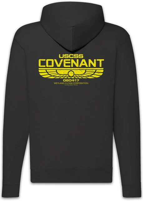 USCSS COVENANT ZIPPER Hoodie Prometheus Nostromo Alien Yutani Logo ...