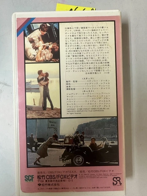 VHS TWO FOR the Road Audrey Hepburn Albert Finney £49.94 - PicClick UK