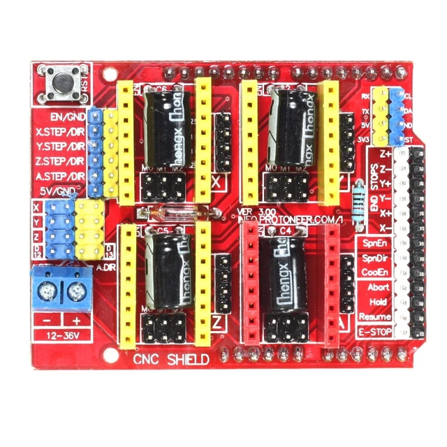 CNC SHIELD V3 for e.g. Arduino Uno and a4988/drv8825 Stepper Motor ...
