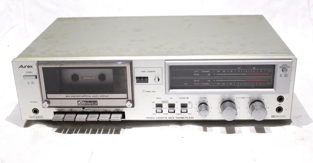 AUREX STEREO CASSETTE Deck Toshiba PC-50 £24.99 - PicClick UK