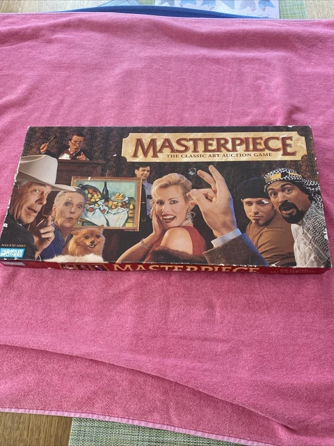VINTAGE MASTERPIECE BOARD Game Parker Brothers 1996 Classic Art Auction ...