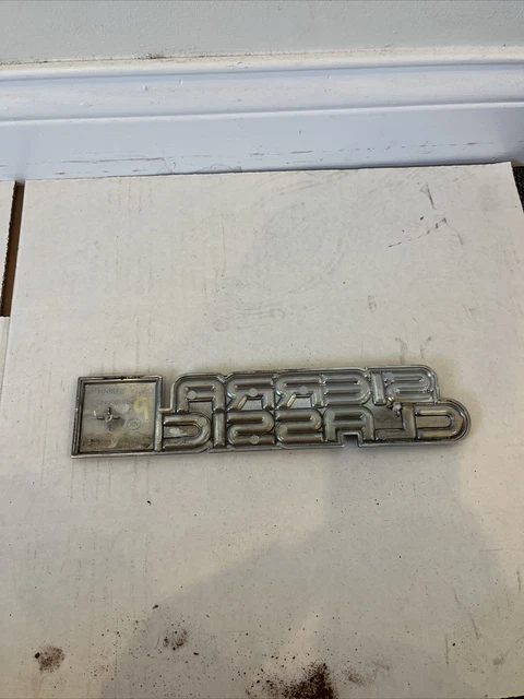 81-87 GMC SIERRA CLASSIC 1500 TRUCK Chrome & Red Fender Emblem Badge ...