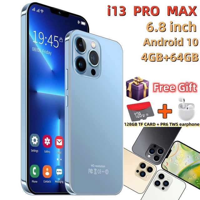 6.8 INCH I13 Pro Max Unlocked Android 10 Smartphone Dual Sim 3G 4G ...