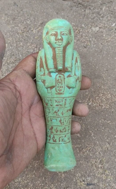 RARE ANCIENT EGYPTIAN Antiquities Egyptian Ushabti shabti with ...