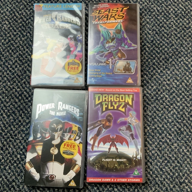 BEAST WARS VOL.1 VHS Video Power Rangers In Space Dragon Flyz Flight Is ...