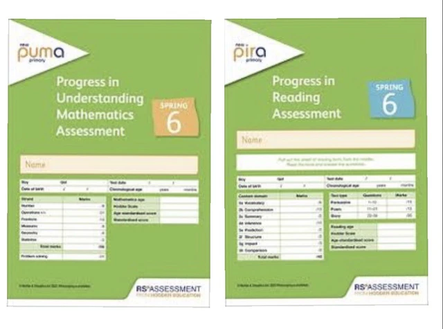 NEW PUMA & PIRA Test Papers - YEAR 6 [SPRING] With Mark Scheme (Answers ...