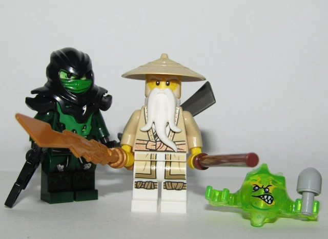 LEGO MASTER SENSEI Wu Limited Edition Ninjago + Evil Green Ninja ...