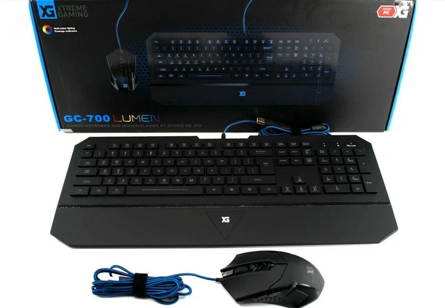 NEW XG XTREME Gaming GC-700 Lumen RGB Keyboard and Mouse $25.29 - PicClick