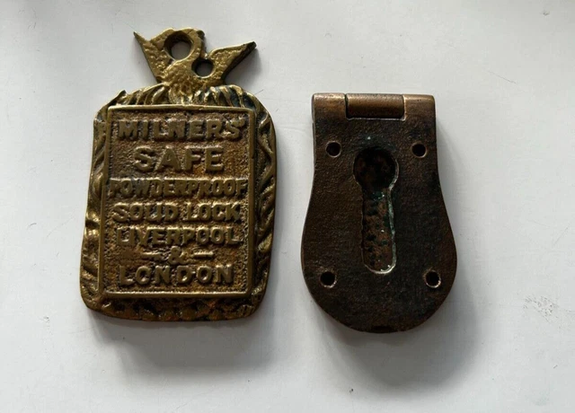 VINTAGE ANTIQUE MILNERS Safe Powderproof Solid Lock £37.12 - PicClick UK