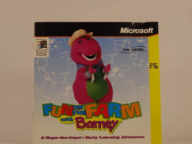 FUN ON THE Farm With Barney Cd Rom (T3) Computer Software Microsoft £4. ...
