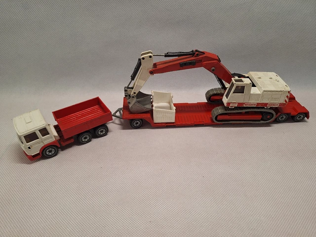 SIKU 3713 TIEFLADER mit MAN Zugmaschine und Siku 3413 Menck Bagger EUR ...