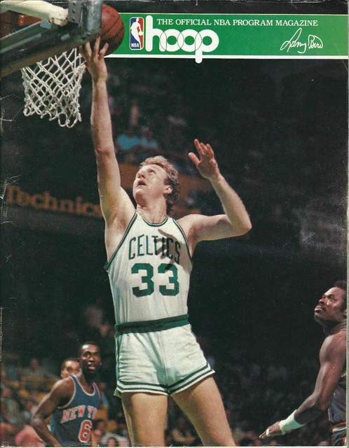 LARRY BIRD - March 4, 1986 CELTICS at BULLS - "Hoop" Program - COVER £ ...