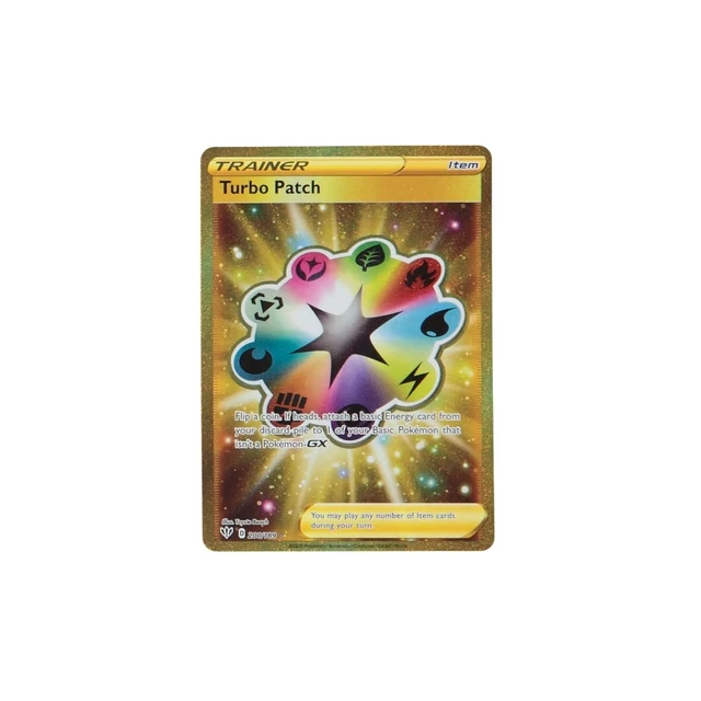 POKEMON TCG DARKNESS Ablaze 200/189 Turbo Patch Trainer GOLD Card £12. ...