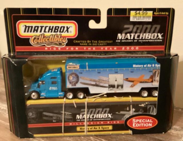 MATCHBOX 2000 MILLENNIUM Rigs Diecast History Of Air & Space Tracteur ...