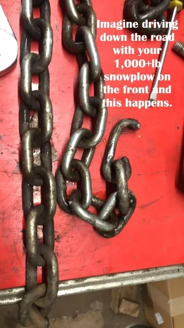FOR WESTERN PRO PLUS snowplow LIFT CHAINS KIT & U-BOLTS 20% stronger ...