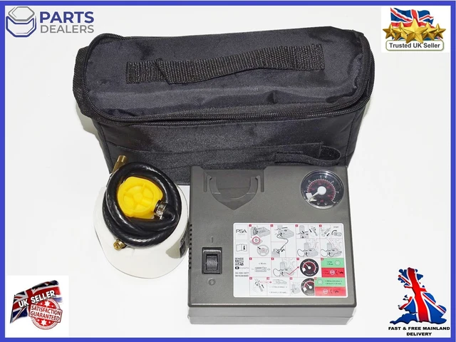 TYRE REPAIR KIT Genuine Vauxhall Peugeot Citroen Pump Sealant Glue Set ...