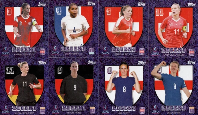 TOPPS UEFA WOMEN'S Euro 2025 All 8 Sticker Legends £4.23 - PicClick UK