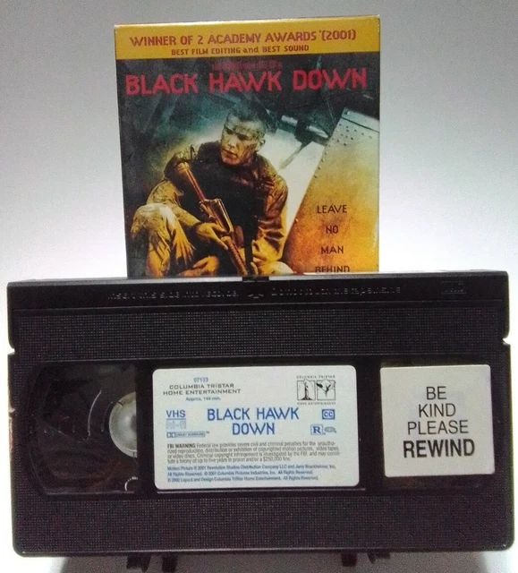 BLACK HAWK DOWN (VHS) Josh Hartnett, Ewan McGregor, Eric Bana (V4) £1. ...