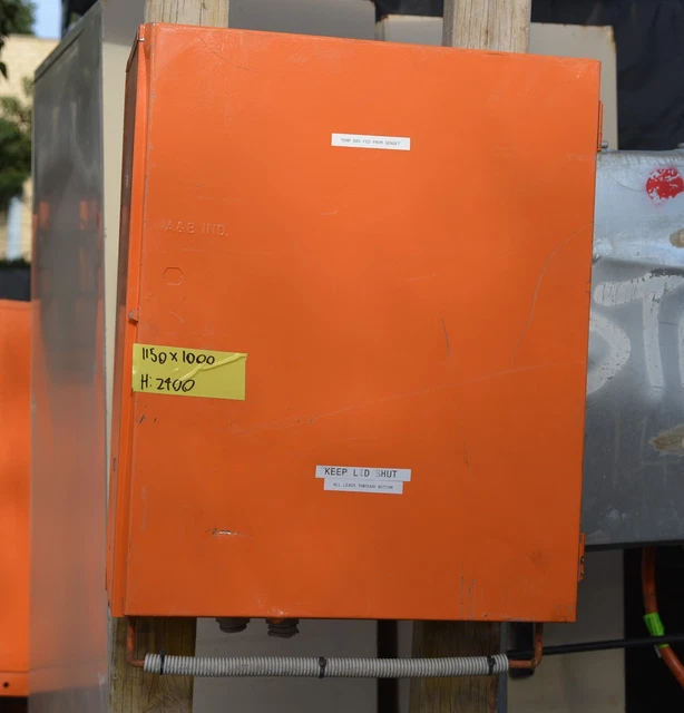 TEMPORARY 3 PHASE Power distribution board 6 x GPO wooden stand $750.00 ...
