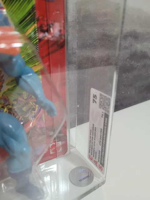 HE-MAN 1987 MOTU FAKER,Hard Head, 12 BACK MOC AFA 75 - CLEAR BUBBLE ...