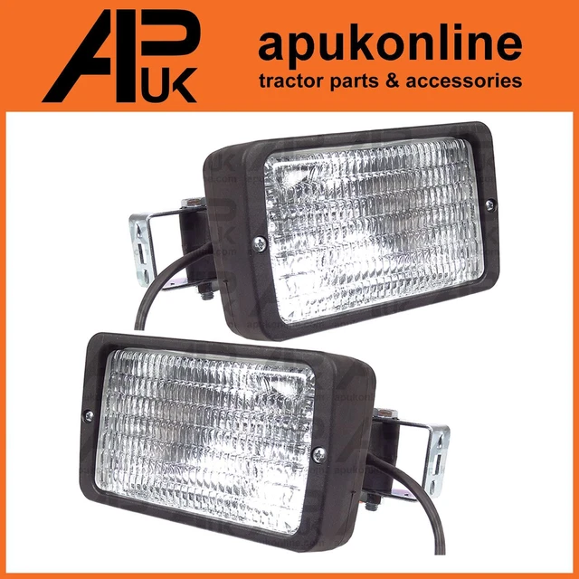 2X 12V RECTANGLE Work Light Lamp Side Mounting for Massey Ferguson Case ...