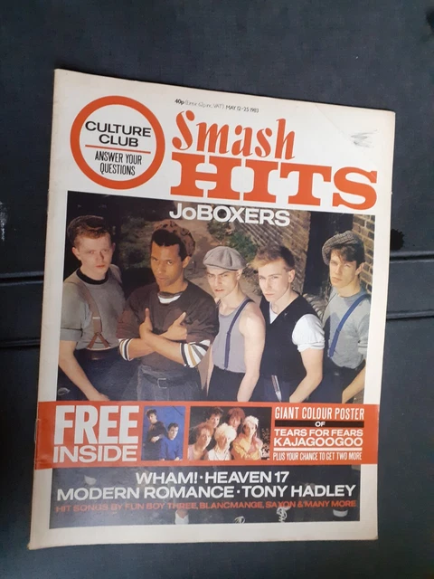 SMASH HITS POP Music Magazine Ma7 1983 Jo Boxers On Cover £2.99 ...