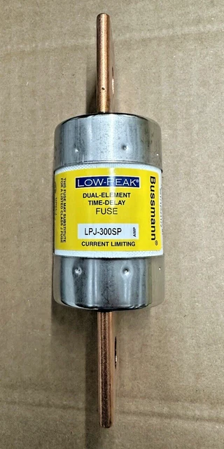 COOPER BUSSMANN LPJ-300SP Low-Peak Class J 300A 600VAC Time Delay Fuse ...