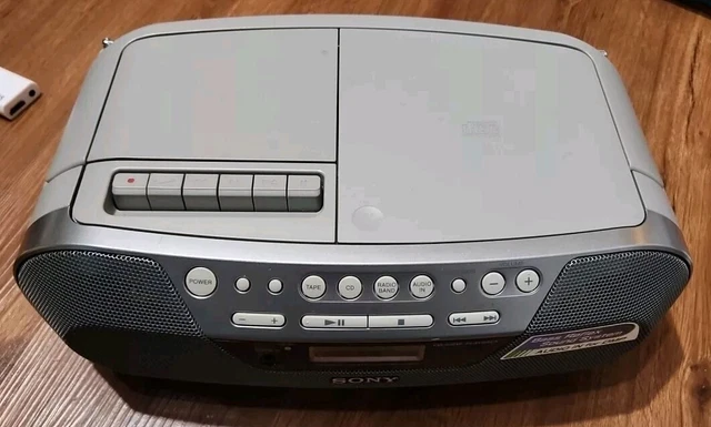 SONY BOOMBOX CD PLAYER Radio Cassette Recorder CD-R RW Playback Boom ...