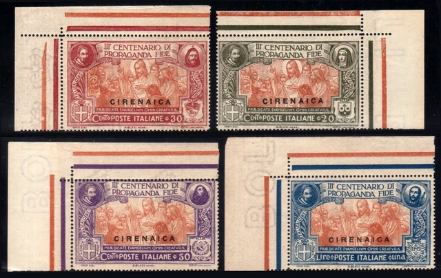 EX COLONIE ITALIANE 1923 Cirenaica Propaganda Fide serie cmpl MNH ...