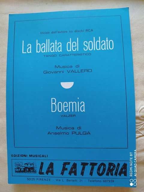 GIOVANNI VALLERO &LA Ballata Del Soldato" - Anselmo Pulga "Boemia ...