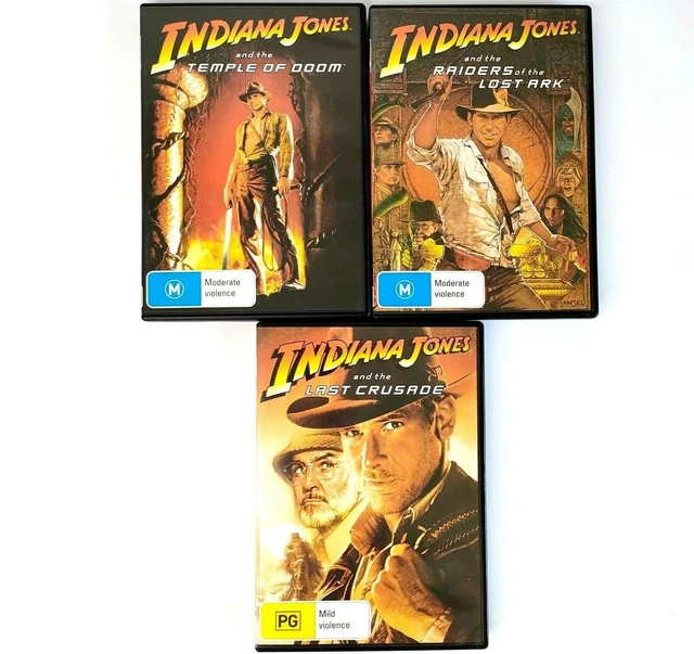 THE INDIANA JONES Adventure Collection 3-DVDs 3-MOVIES TRilogy Harrison ...