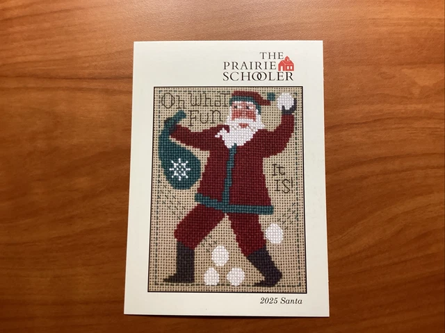 SANTA 2025 CROSS Stitch Chart By The Prairie Schooler £5.61 - PicClick UK