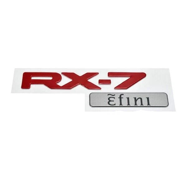 MAZDA GENUINE RX-7 FD3S Efini Rear Emblem Badge Red F100-51-711B11 OEM ...