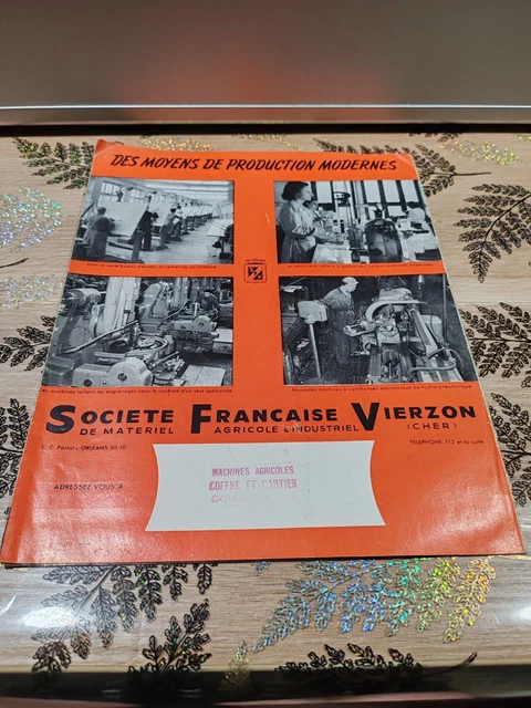RARE BROCHURE PROSPEKT PROSPECTUS TRACTEUR SFV 551 Original Des 1950' EUR 34,90 - PicClick FR