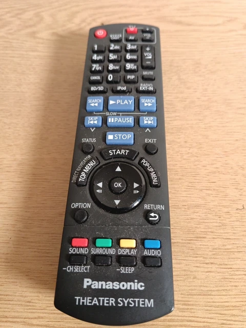 GENUINE ORIGINAL PANASONIC N2QAYB000968 Home Theater System Remote ...