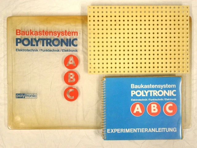 POLYTRONIC ABC ELEKTRONIK Baukasten mit Anleitungsheft EUR 49,00 ...