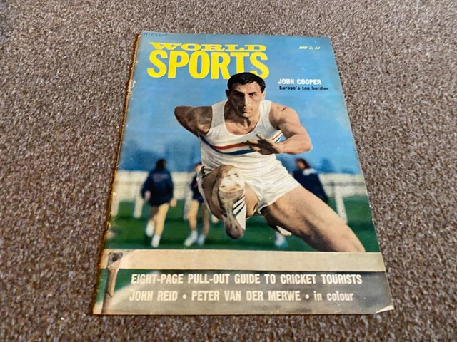 WFBK10 WORLD SPORTS Magazine Cover Page 10X8 Hurdler John Cooper £8.99 ...