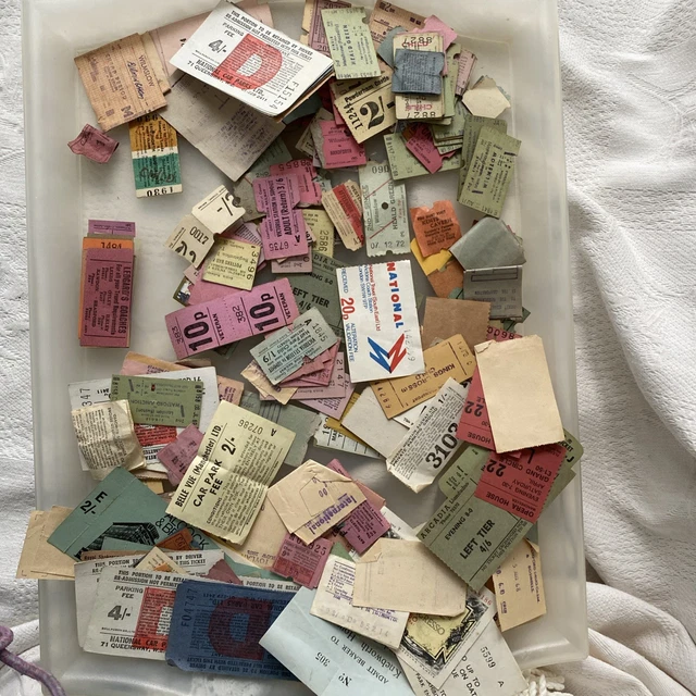 SELECTION OF rail/ bus/ coach/ platform tickets theatre car parks and ...